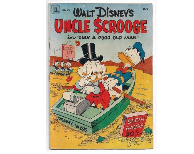 Walt Disney's Uncle Scrooge 386 Four Color Series II 1952 Golden Age ...