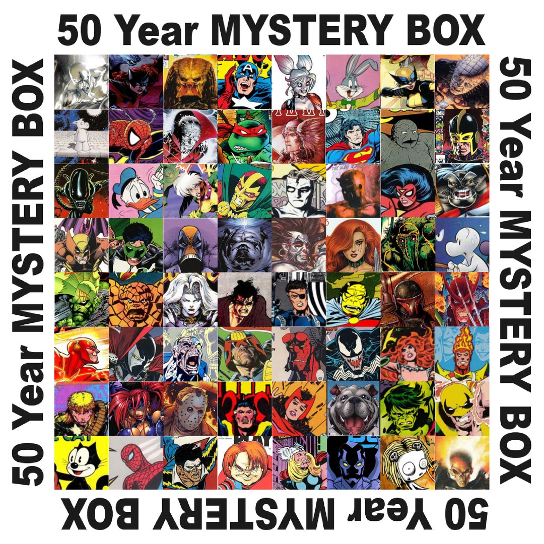 50 Year Comic Book Collection Mystery Box 40 Items per Box Key Issues ...