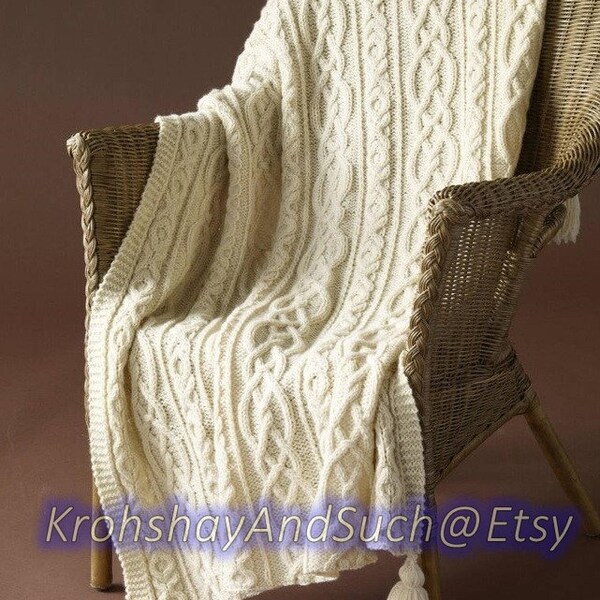 Aran Afghan - Etsy