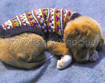 Fair Isle Dog Pattern - Etsy