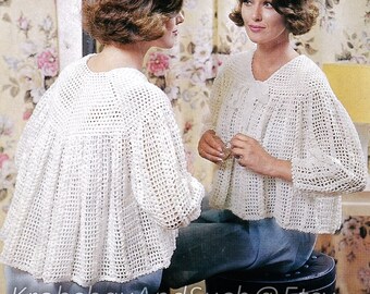 Crochet Bed Jacket Pattern - Etsy