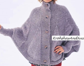 Instant PDF Download Ladies Fast Easy Knit Cape & Shrugs Bulky - Etsy UK