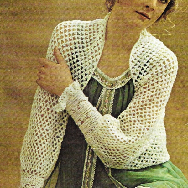 Crochet Bolero Pattern - Etsy