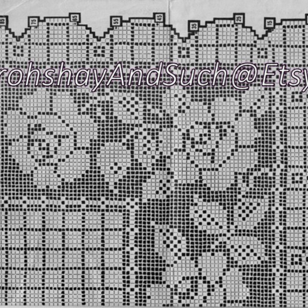 Filet Crochet Rose - Etsy