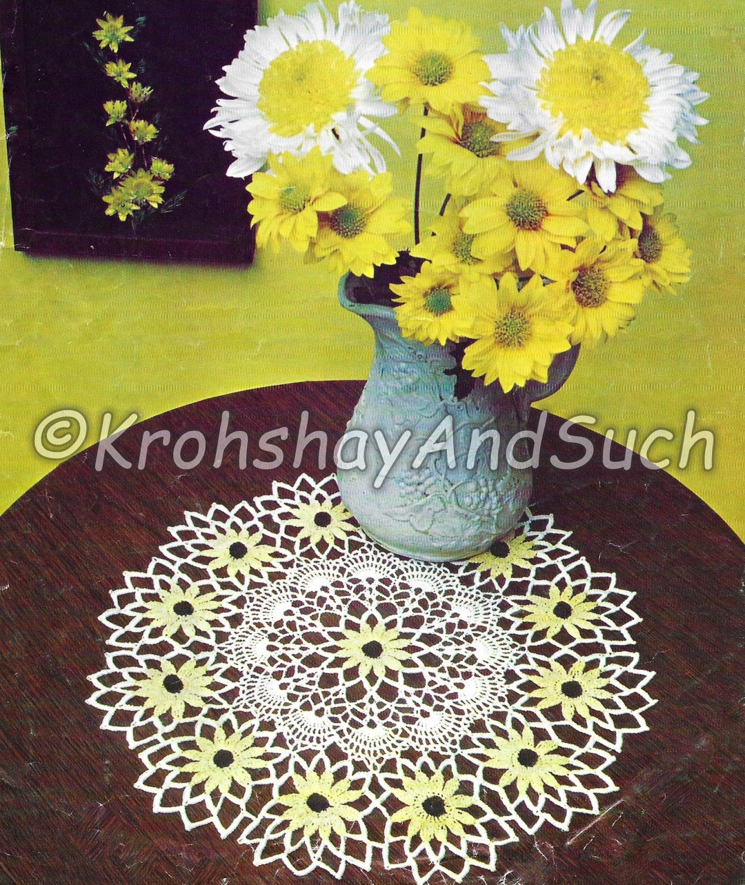 Daisy Doily Crochet Pattern. PDF Instant Download. - Etsy