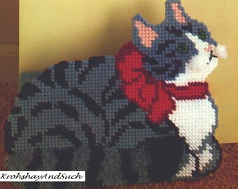 Cat Plastic Canvas - Etsy