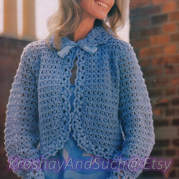 Crochet Bedjacket Pattern - Etsy