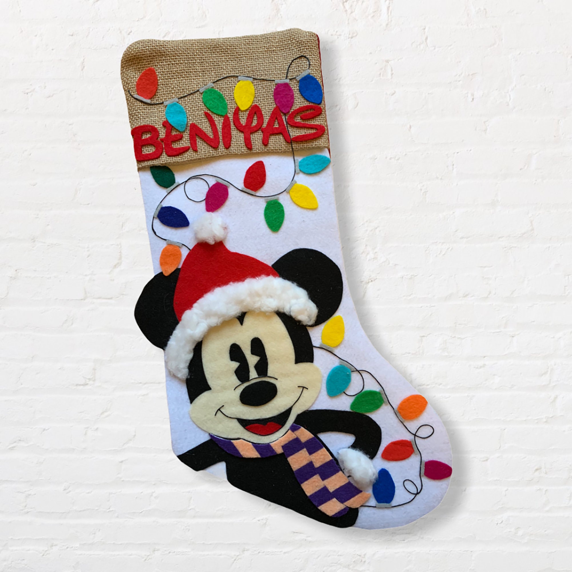 CUSTOM: Mickey Mouse Christmas Stocking - Etsy