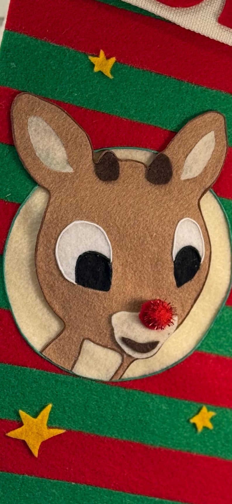 CUSTOM: Rudolph the Red-nosed Reindeer Stop Animation Stocking - Etsy