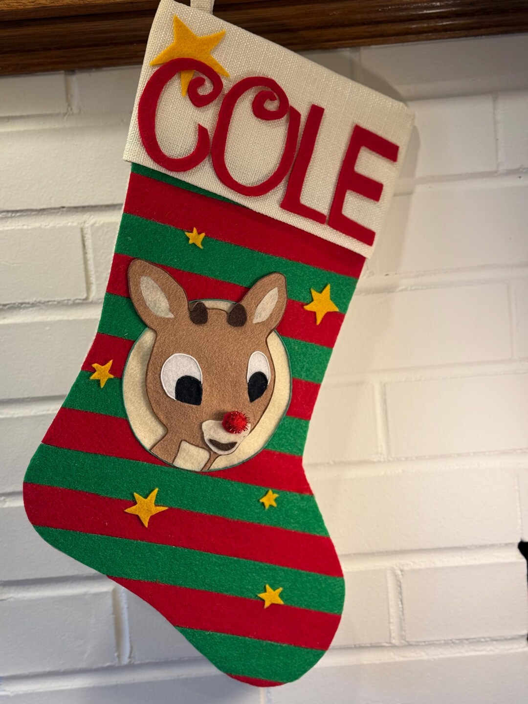 CUSTOM: Rudolph the Red-nosed Reindeer Stop Animation Stocking - Etsy