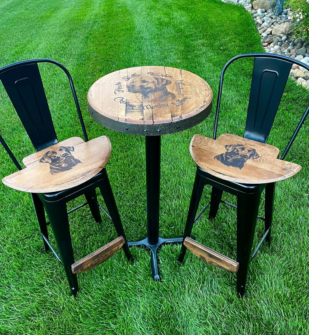 High Back 42" Bar Height Pub Table Set - Etsy