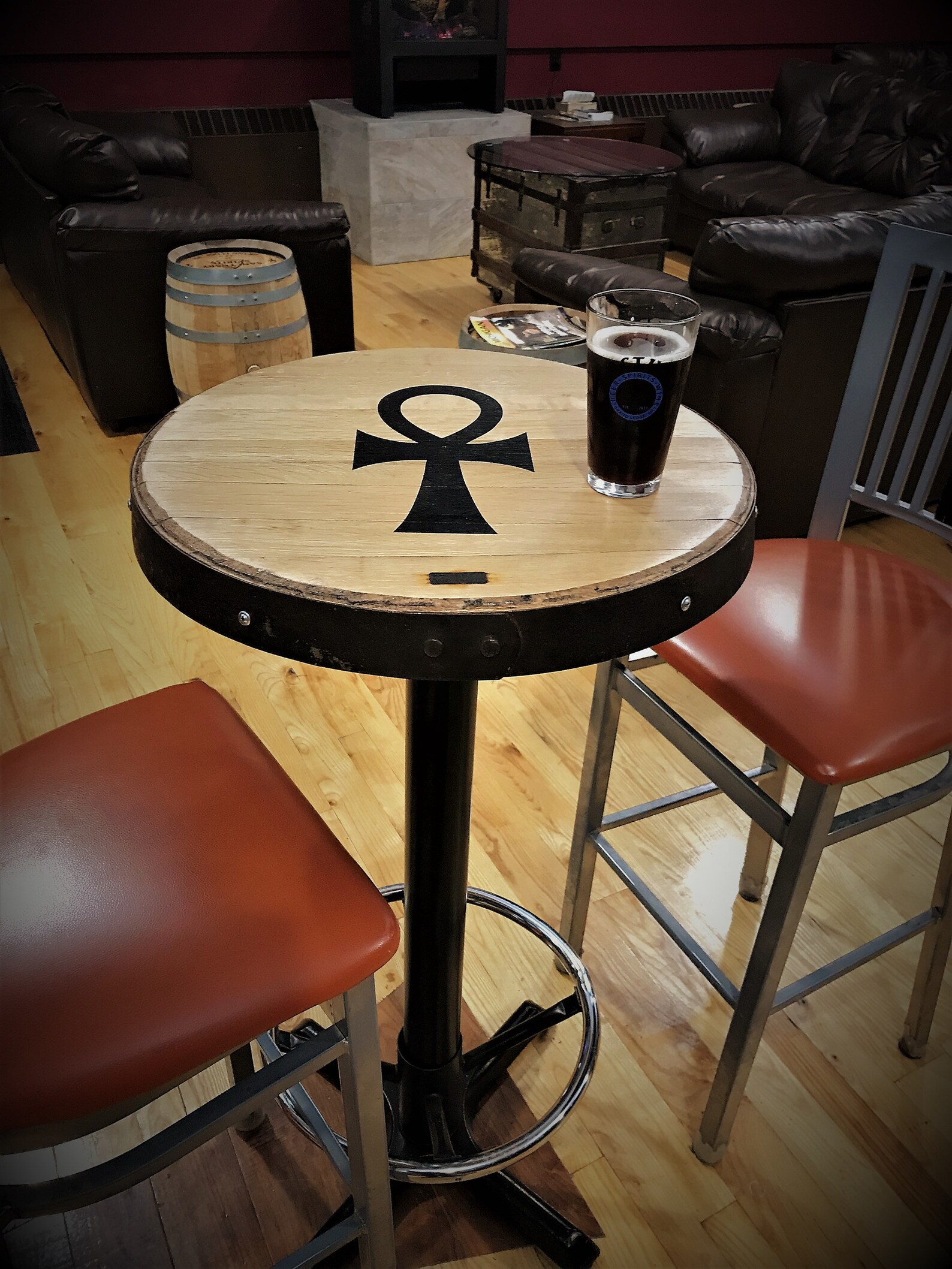 Pub Table 42 Tall With Footrest Laser Engraved - Etsy