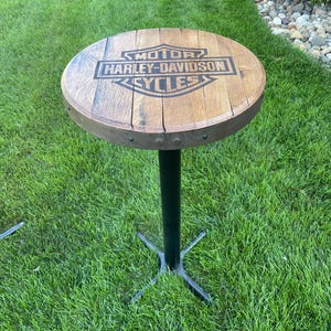 Pub Table 42" Tall - Laser Engraved Customize to Your Liking - Etsy