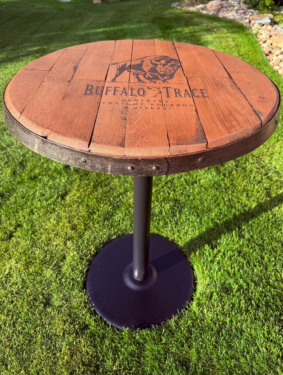 30 Inch Round Pub Table 42" Tall - Laser Engraved Customize to Your ...
