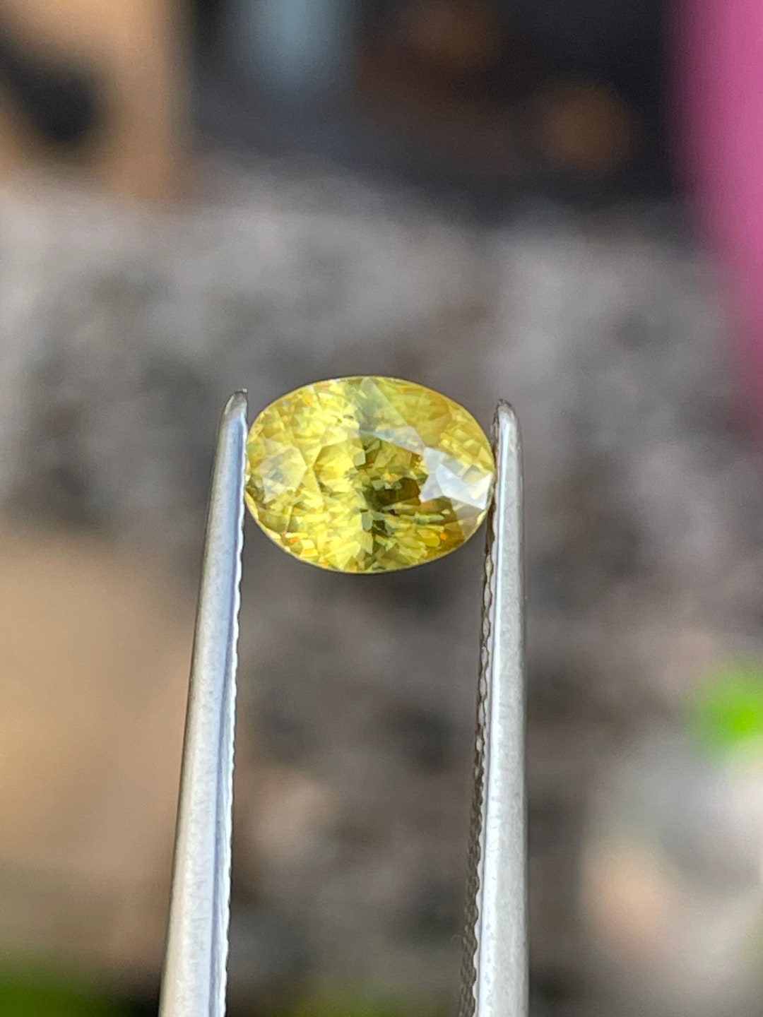 1.32ct Natural Yellow Sphene From Madagascar - Etsy
