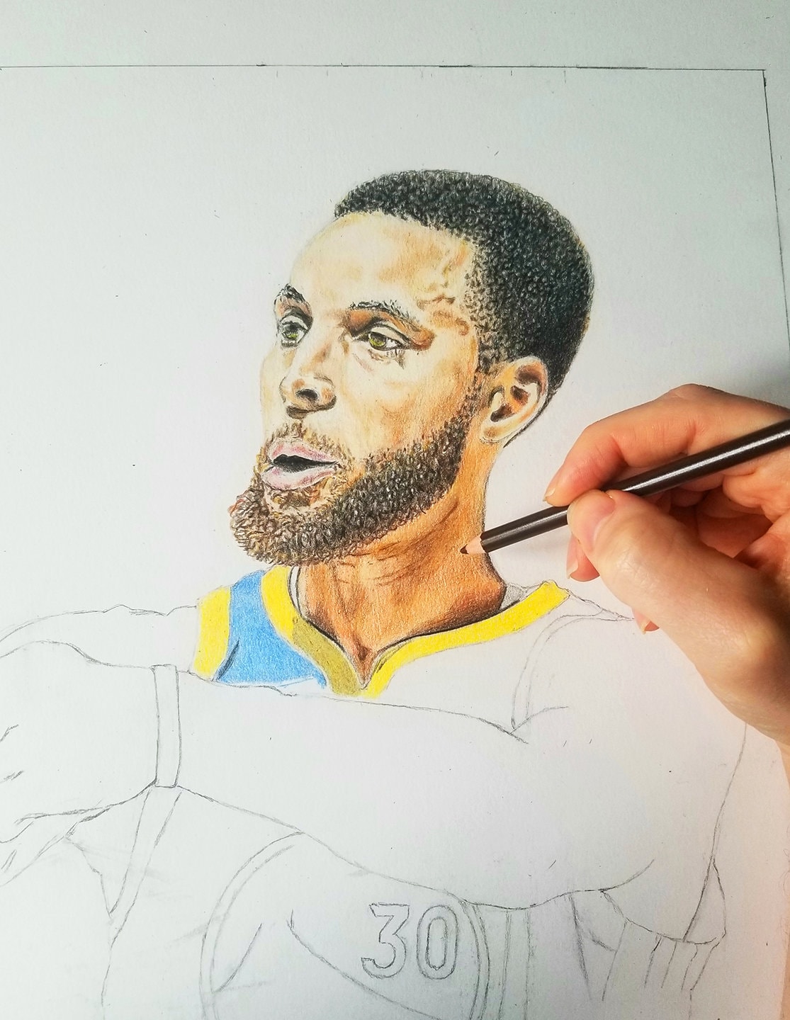 Steph Curry Fine Art Limited Print /30 Size 12x16 Golden State Warriors ...