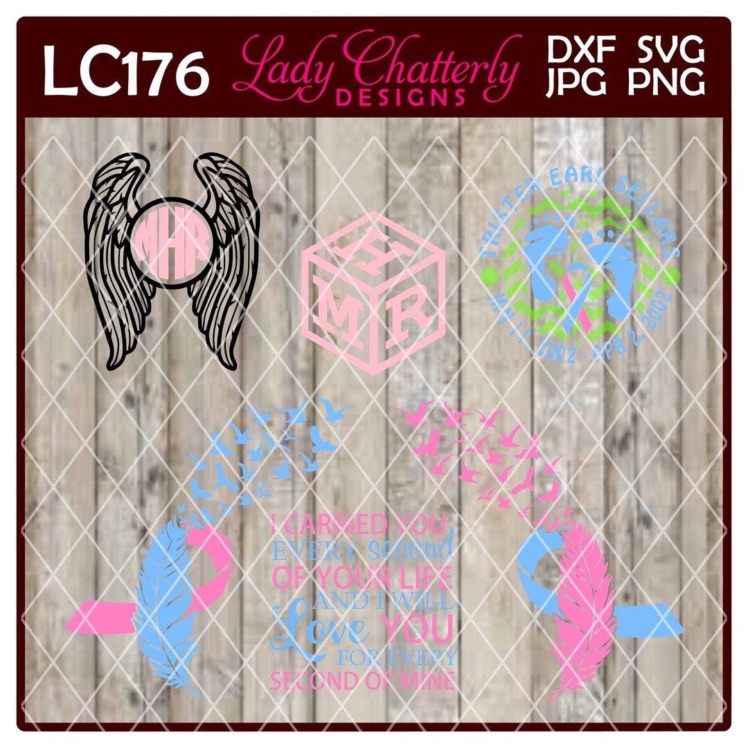 LC176 SIDS and Miscarriage Awareness Memorial Wings Personaized Decal ...