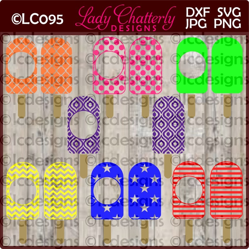 LC095 - Summer Treats Monogram Popsicle Frames - Etsy
