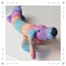 Sausage Dog Crochet Pattern, Instant PDF Download, Rainbow Amigurumi ...