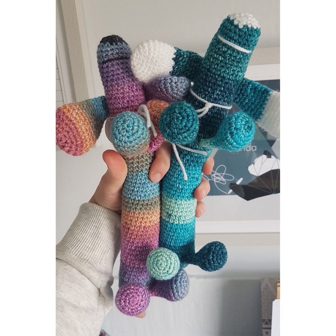 Sausage Dog Crochet Pattern Instant PDF Download Rainbow | Etsy