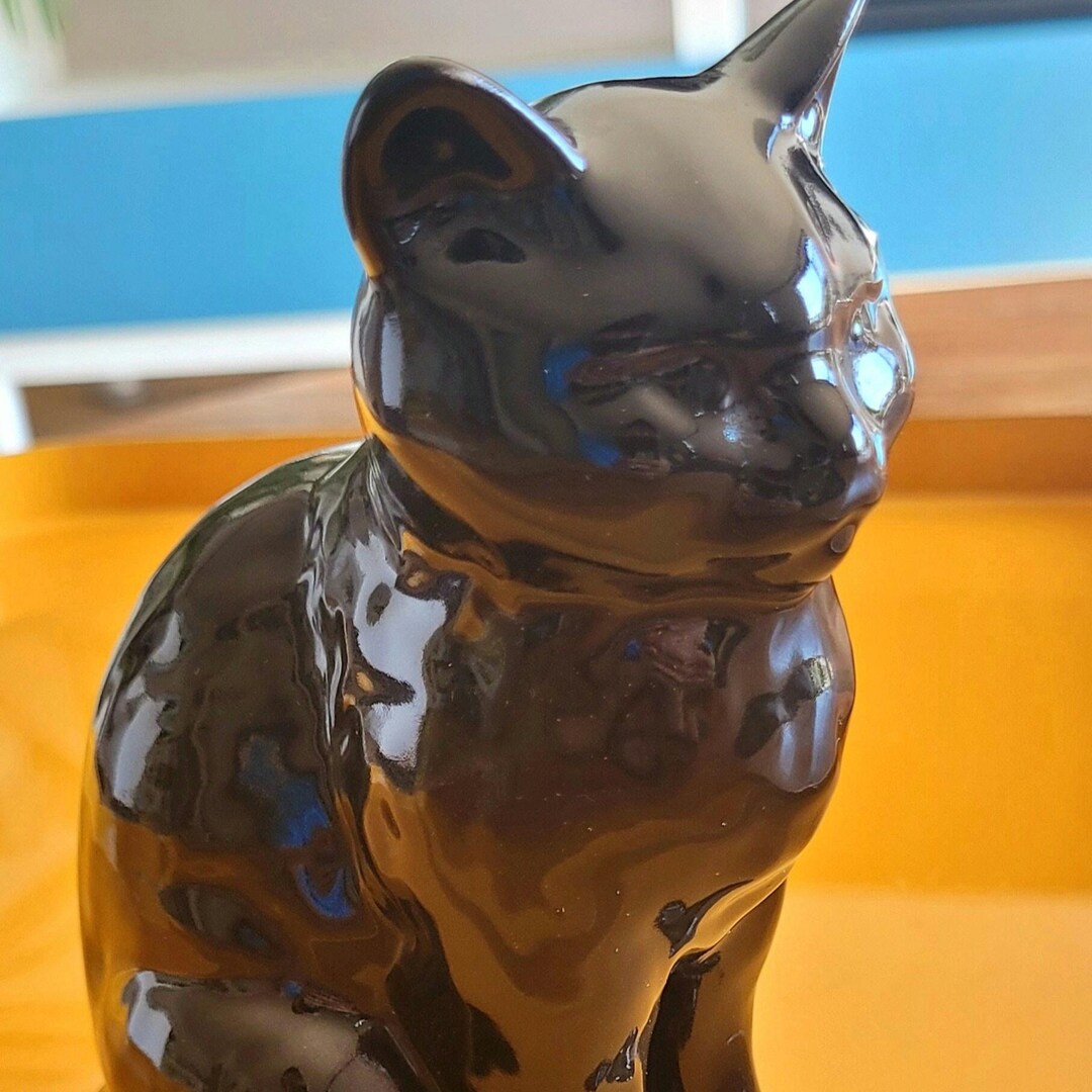 Vintage Sylvac Black Cat Figurine 1086 - Etsy UK