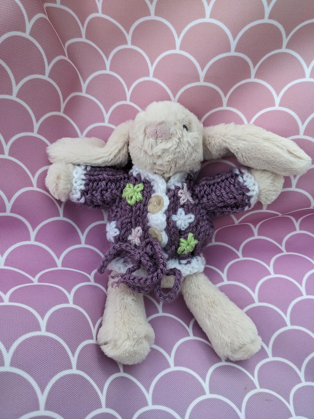 Tyrolean Cardigan, Knitted Top, Fits Build-a-bear, Small Teddy Knit ...