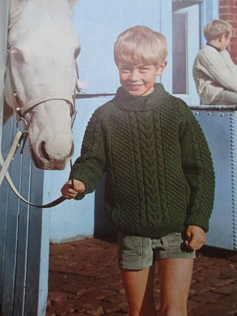 Knitting Pattern Patons Junior Arans 159 Tots Children - Etsy UK