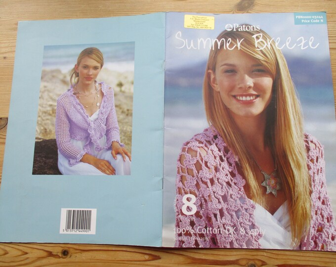 Patons Summer, Crochet Pattern Booklet, Book PBN0000-03244, Beach Top ...