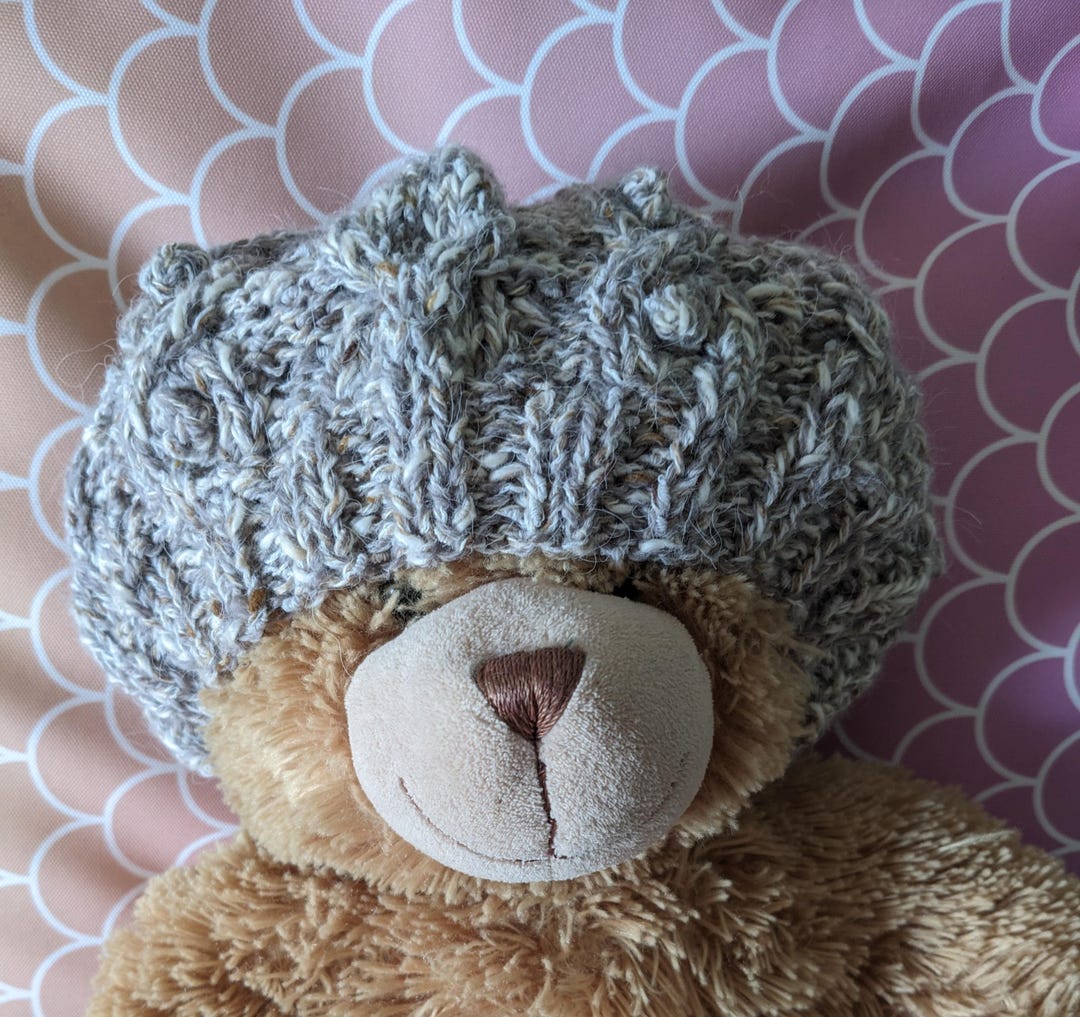 Teddy Bear Knit, Teddy Bear Matching Coat Hat Set, Bear Jacket, Slouch ...