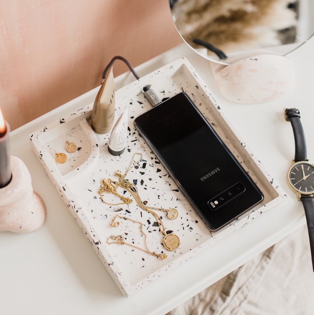 Bedside Terrazzo Valet Tray - Etsy