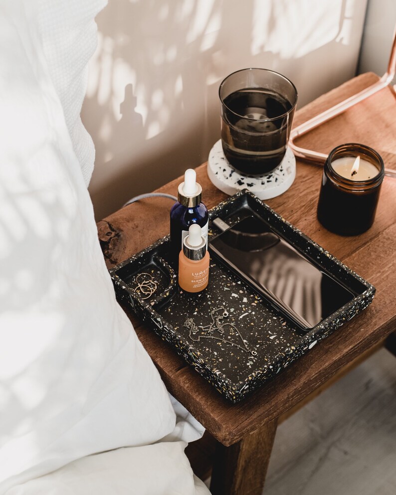 Bedside terrazzo valet tray | Etsy