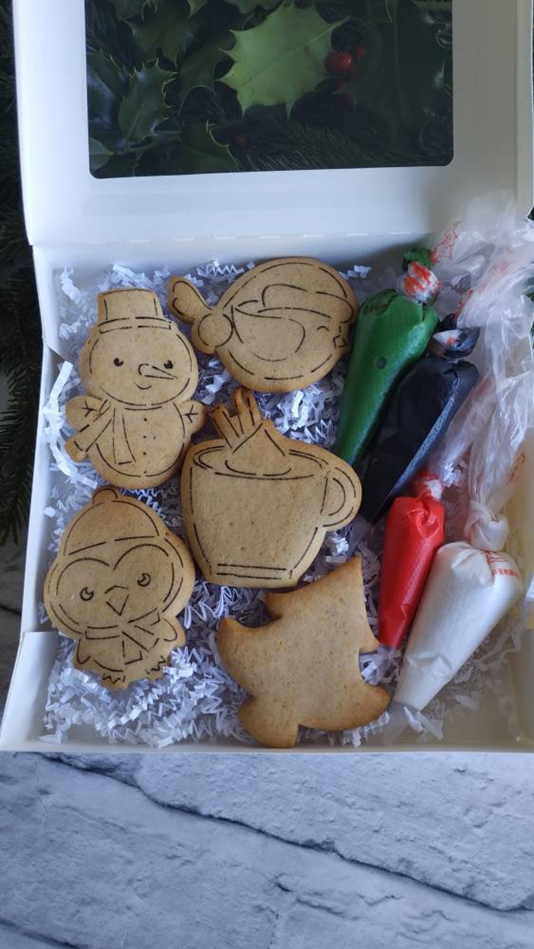 DIY Cookie Decorating Kit Christmas Cookie Kit Virtual Team - Etsy