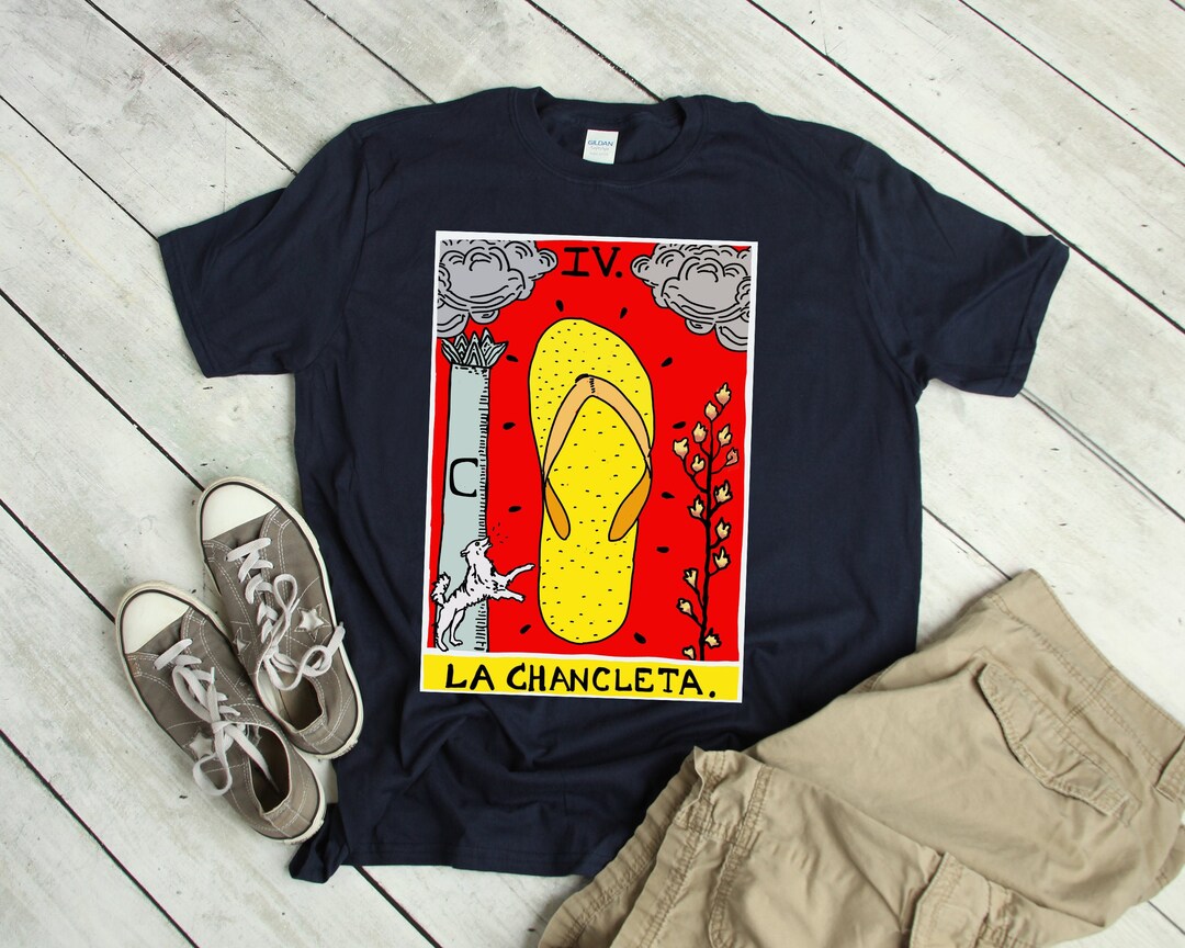 La Chancleta T-shirt: Puerto Rican Flip Flop Art, Unisex Tee - Etsy