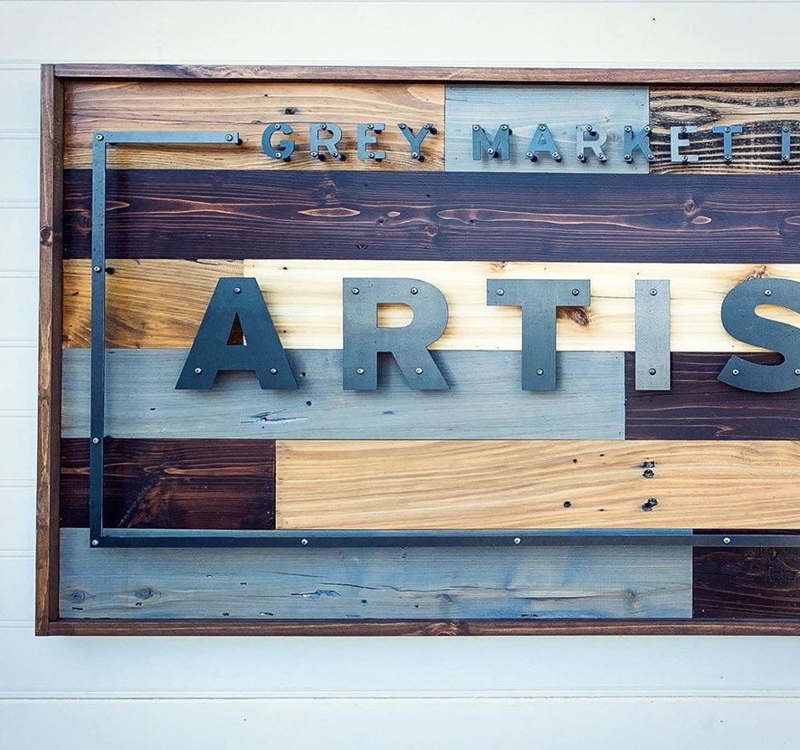 THE WILD ALCHEMIST Custom Business Sign Barnwood Sign - Etsy