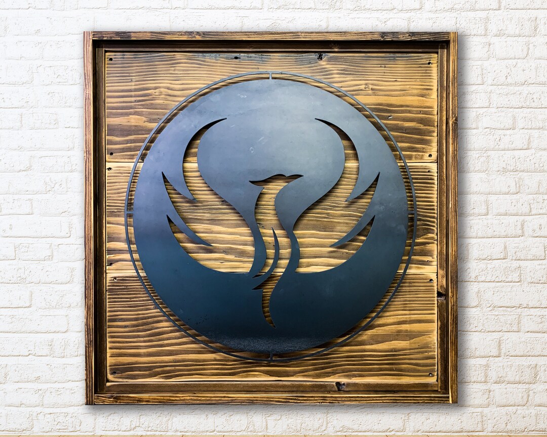 THE STEEL TORCHLIGHT - Raised Metal Business Sign Reclaimed Wood Led ...