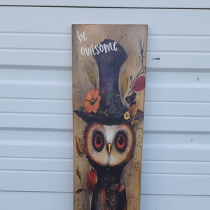 Halloween Decor Be Owlsome Fall Decor Whimsical Owl 4ft Porch Decor ...