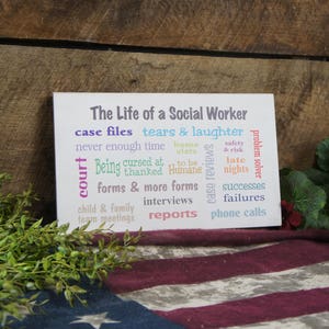 Great Social Worker Gift Subway Sign Personalized Helping - Etsy