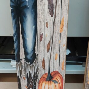 Scarecrow Porch Decor Fall Porch Sign 4ft Wood Porch Leaner 9 X 48 ...