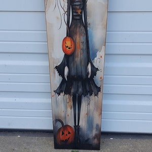 Halloween Sign Welcome Witches 4ft Porch Decor Direct Print All Wood ...