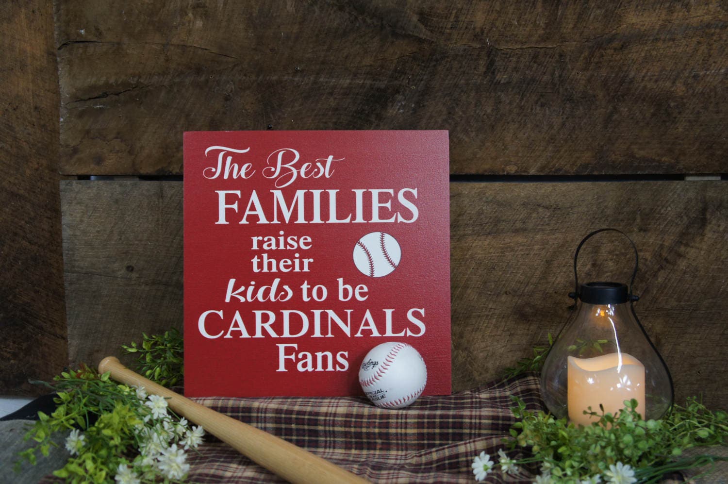 The Best Families raise their kids to be Cardinals Fans. Sign | Etsy