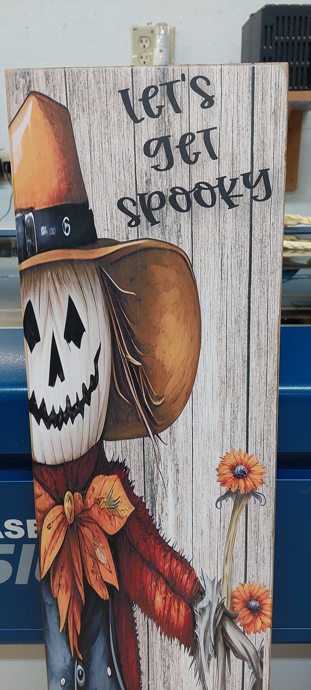 Scarecrow Porch Decor Fall Porch Sign 4ft Wood Porch Leaner 9 X 48 ...