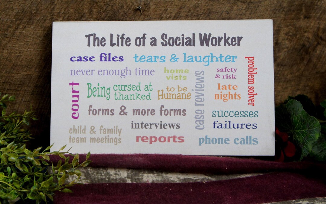 Great Social Worker Gift Subway Sign Personalized Helping - Etsy