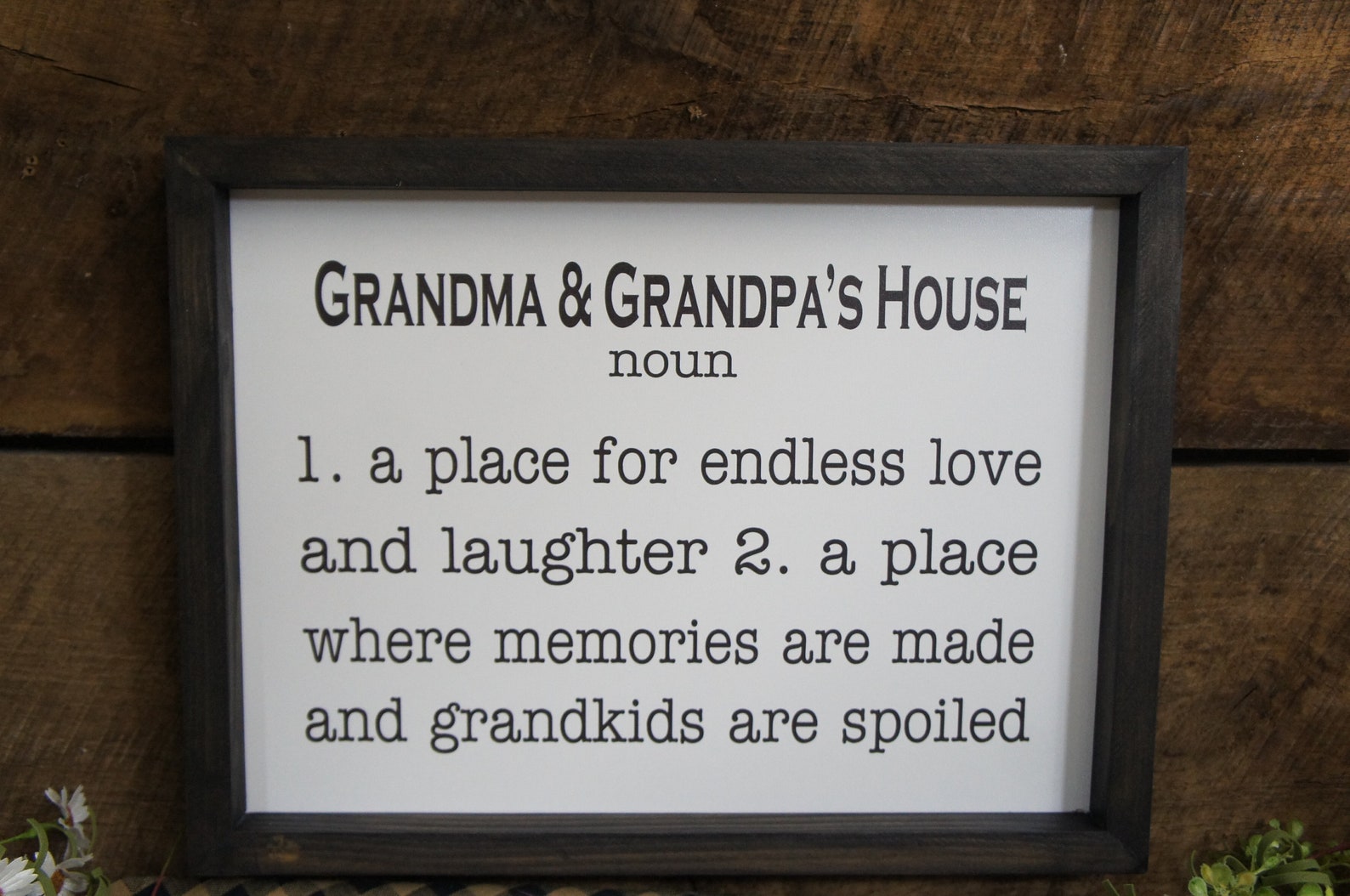 Grandma & Grandpas House Noun Personalized Word Chgs Free | Etsy