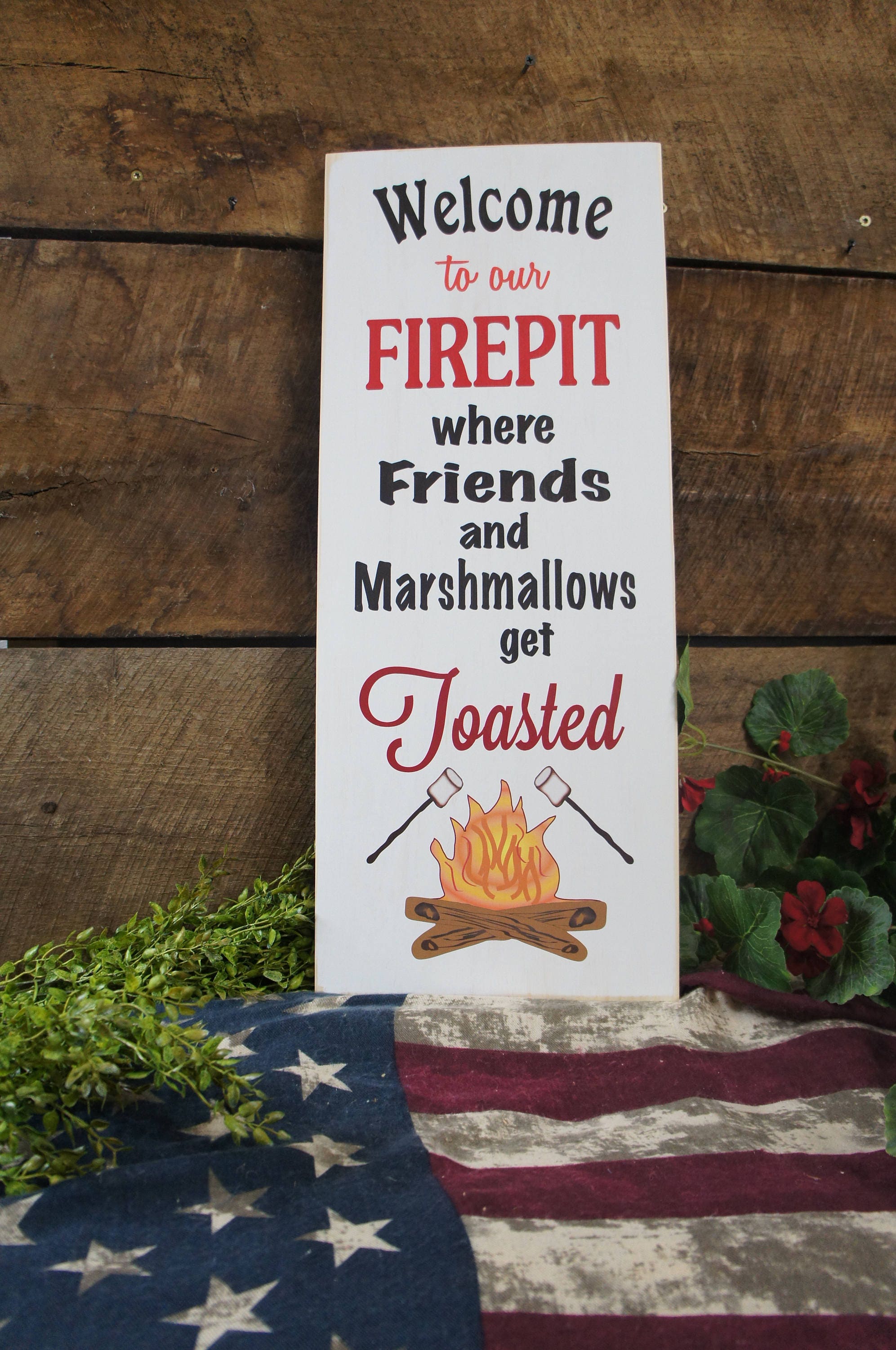 Welcome to our Firepit We can Change Wording Free Where | Etsy