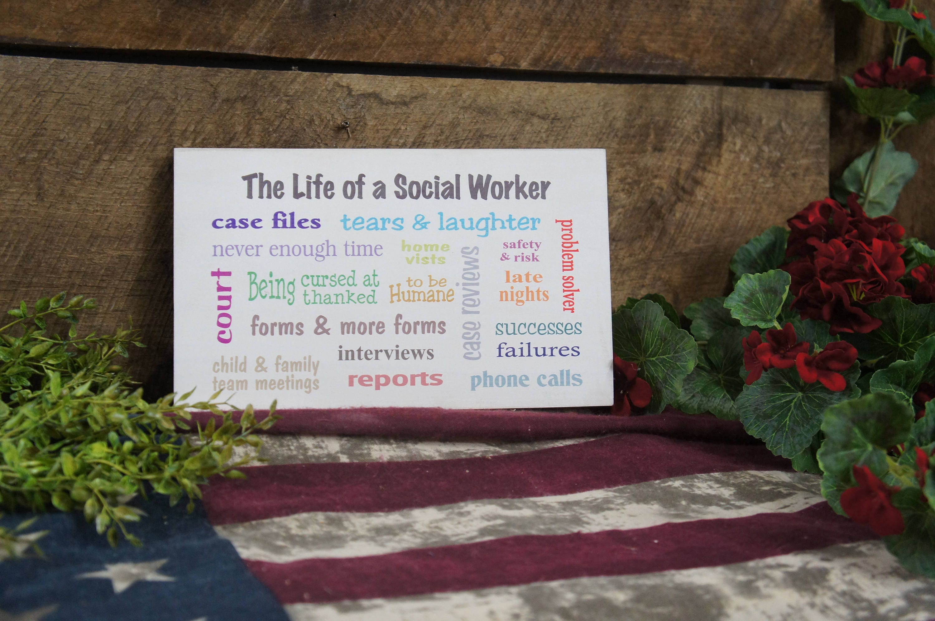 Great Social Worker Gift Subway Sign Personalized Helping | Etsy