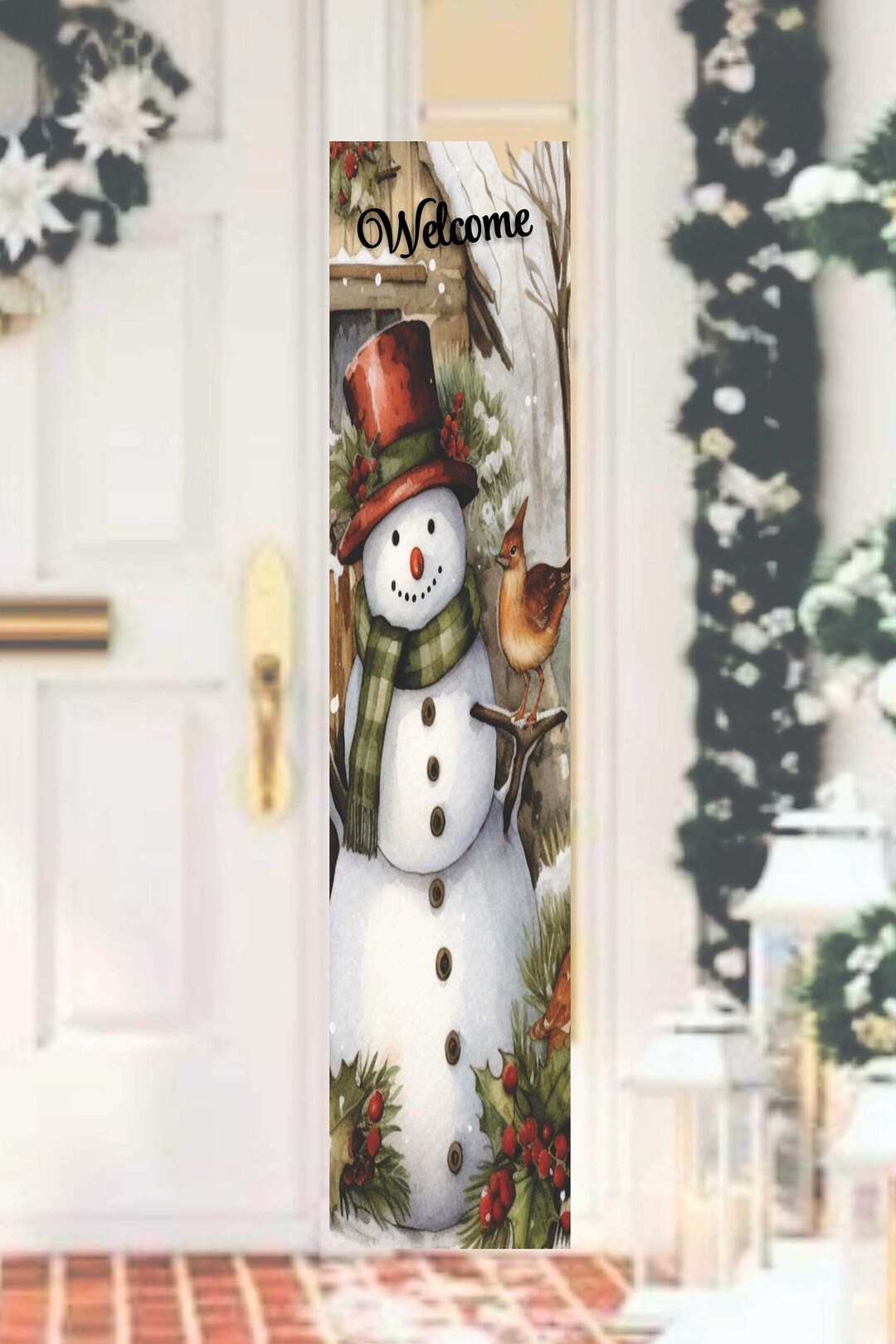 Snowman Porch Leaner Holiday Decor Winter Porch Signs 4ft All Wood 9 ...