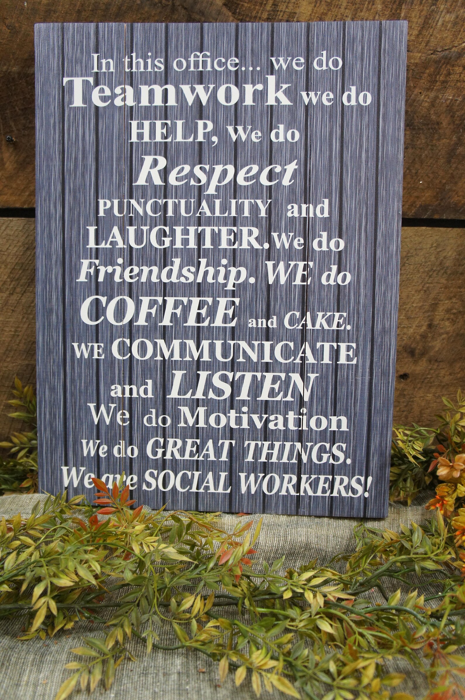 In This Office We Do...social Worker Teamwork in This Office - Etsy
