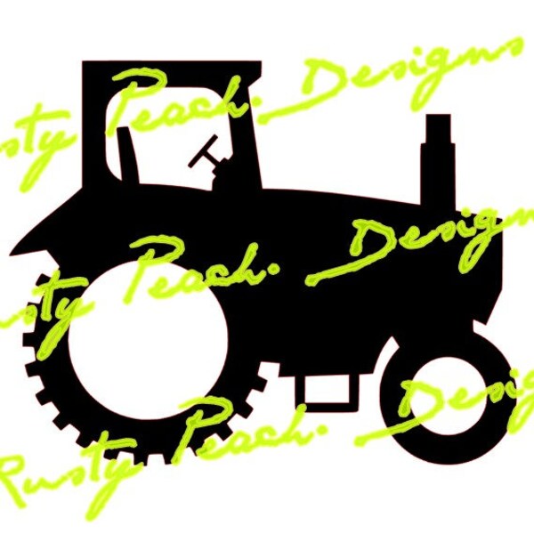 Tractor Monogram Svg - Etsy