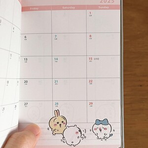 Chiikawa & Hachiware B7 2025 Planner ,B7 Planner Notebook, 2025 Monthly ...