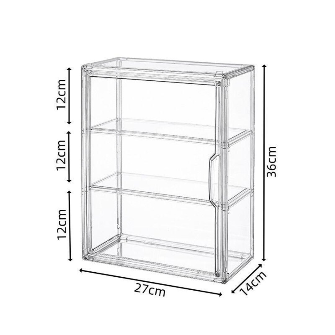 Transparent Acrylic Blind Box Display Case / 3-tiers Clear Display Case ...